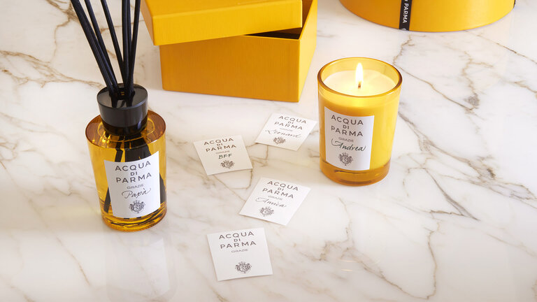 Personalised Candle: Personalised Scented Candle | Acqua di Parma